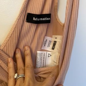 Reformation | Tops | Reformation Macey Blushnude Bodysuit New With Tags ...